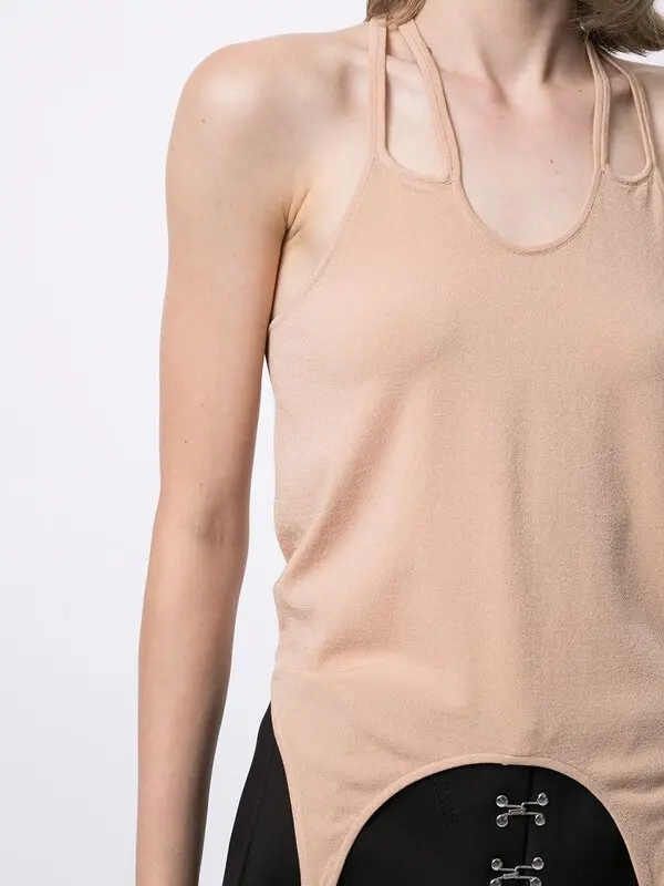 DION LEE Teardrop Hoisery Tank Top