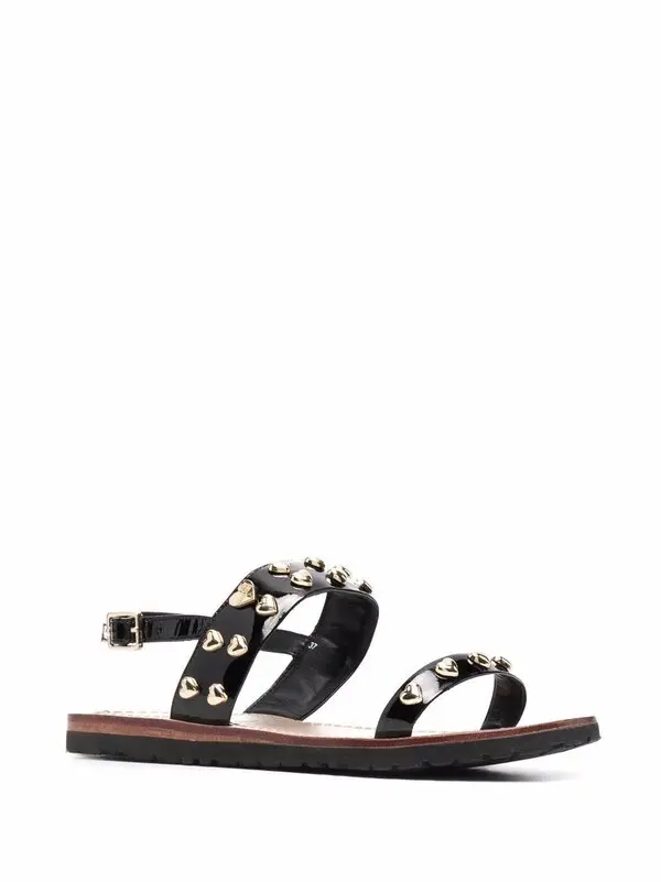 Moschino Heart-stud Flat Sandals