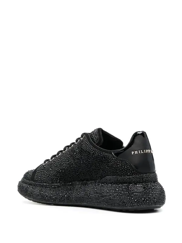 Philipp Plein Crystal-embellished Low-top Sneakers