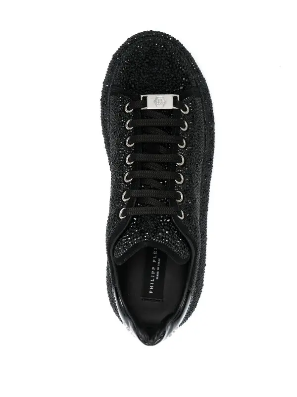 Philipp Plein Crystal-embellished Low-top Sneakers