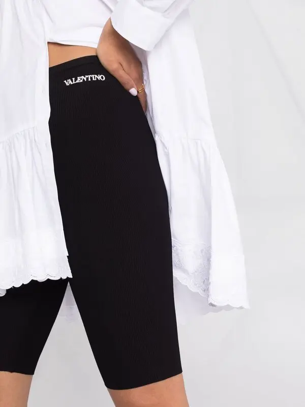 Valentino Garavani Logo-embroidered Cycling Shorts