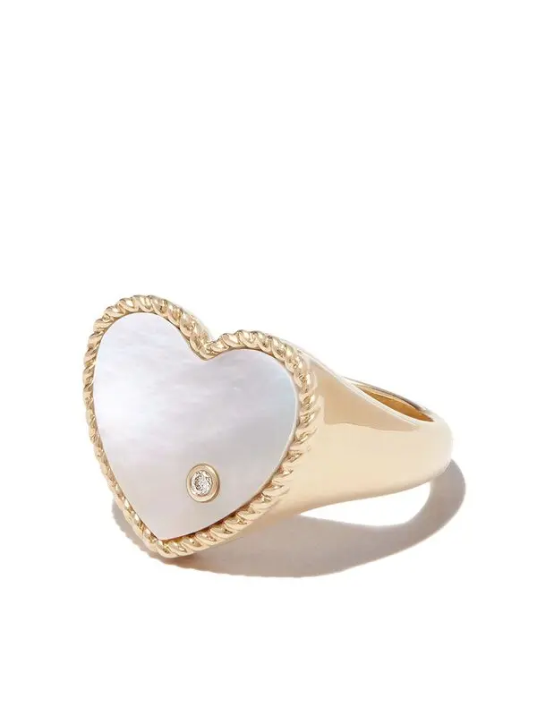 Yvonne Léon 9kt Yellow Pearl Ring - Gold