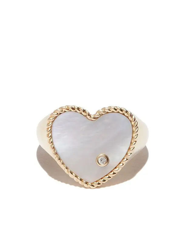 Yvonne Léon 9kt Yellow Pearl Ring