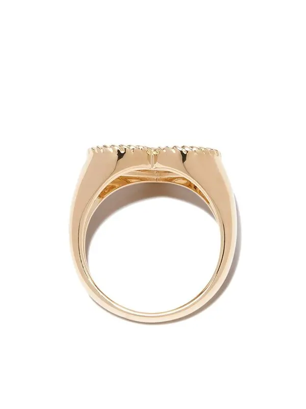 Yvonne Léon 9kt Yellow Pearl Ring