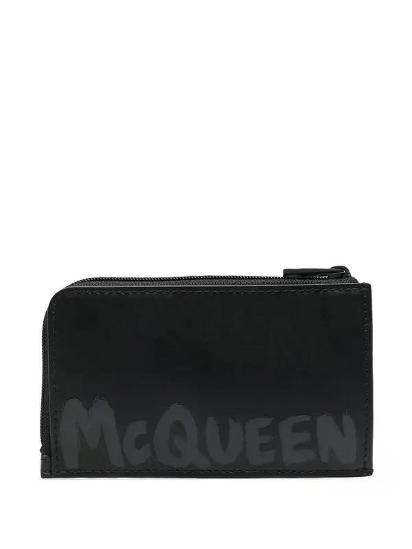 Alexander McQueen Logo-print Wallet - Black