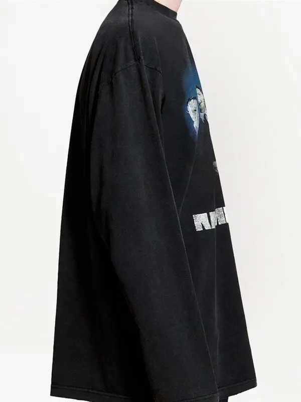 Balenciaga Rammstein Long-Sleeve Top - Black | Editorialist