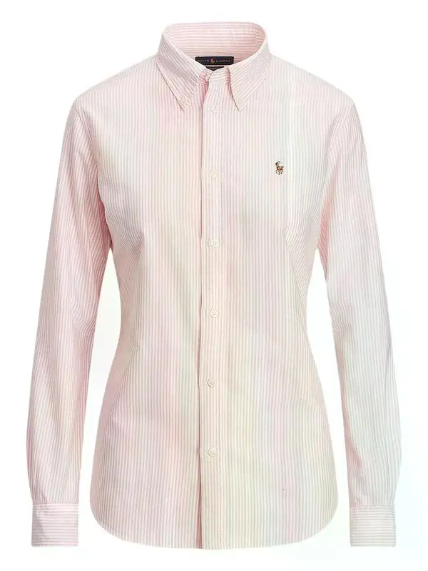 Polo Ralph Lauren Striped Oxford Shirt - Pink