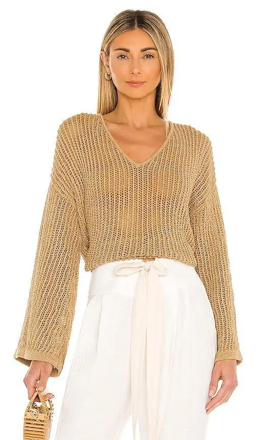 Cult Gaia Catherine Hoodie In Tan