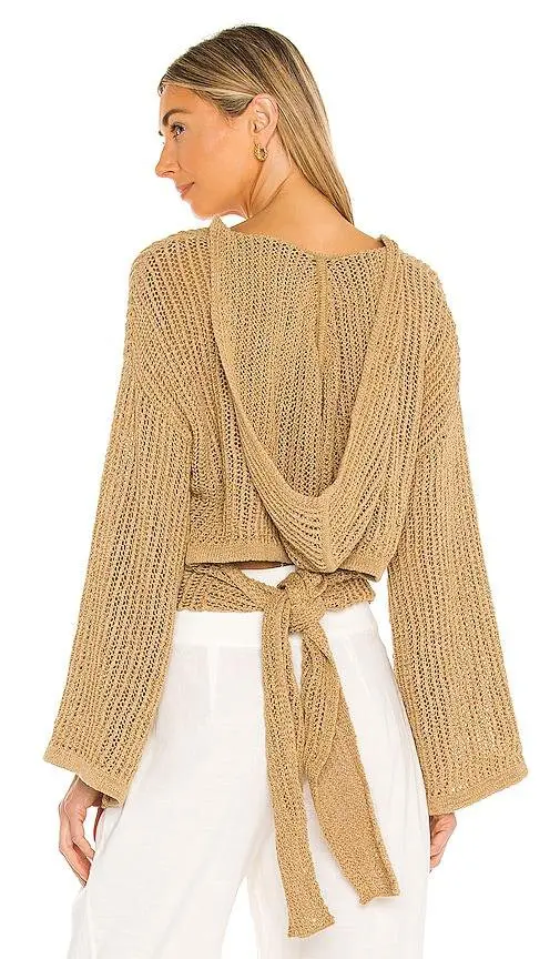 Cult Gaia Catherine Hoodie In Tan