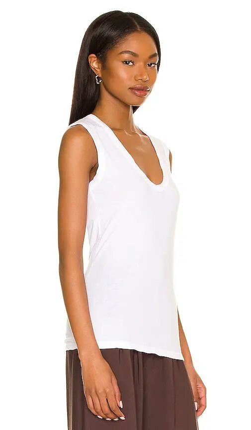 Velvet By Graham & Spencer Estina Gauzy Whisper Scoop Neck Tank