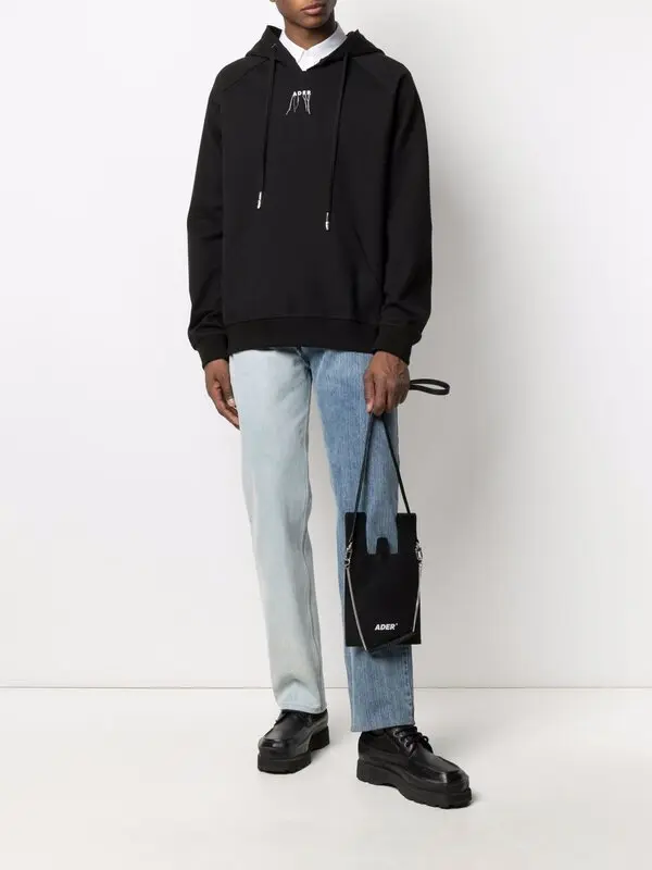 ADER ERROR Logo Embroidered Cotton-blend Hoodie