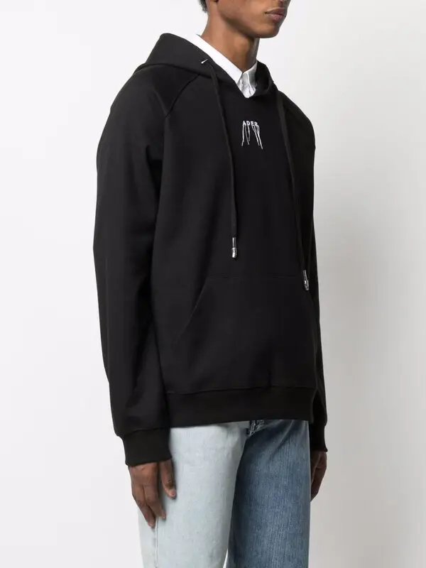 ADER ERROR Logo Embroidered Cotton-blend Hoodie