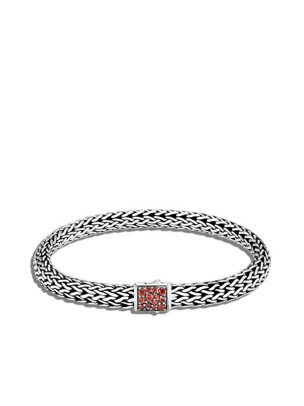 John Hardy Small Classic Chain Reversible Bracelet - Silver