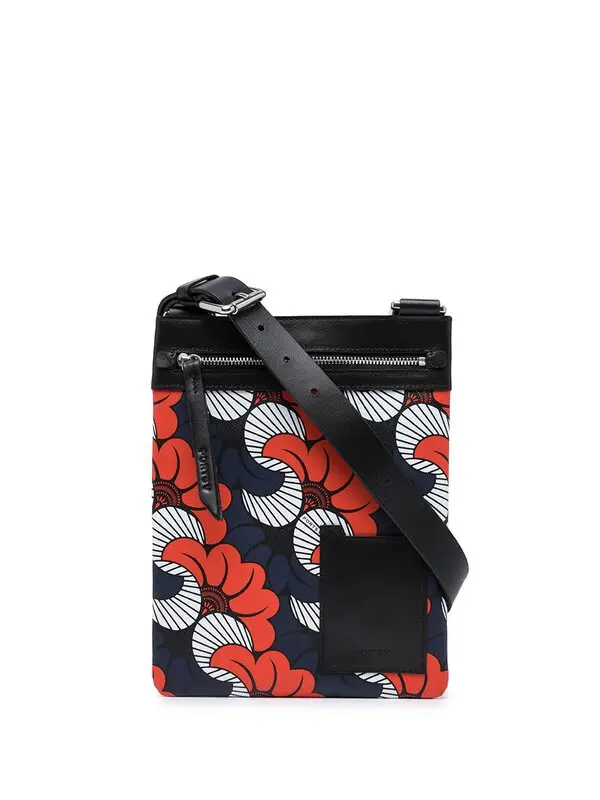 PORTS V Floral Paisley-print Messenger Bag - Black