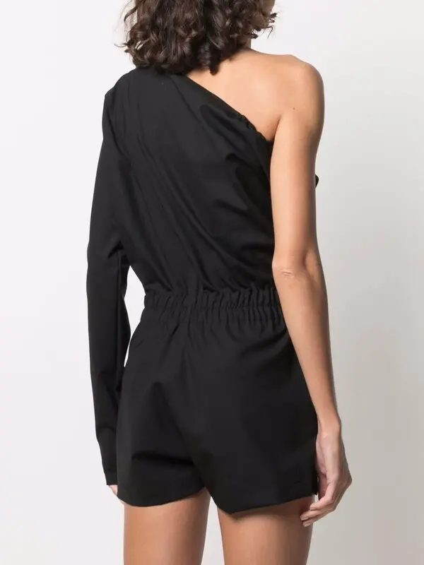 Rick Owens Asymmetric One-shoulder Playsuit
