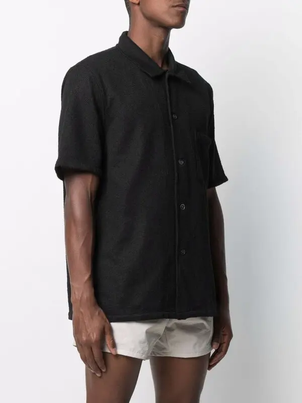 Our Legacy Bouclé Short-sleeve Shirt - Black