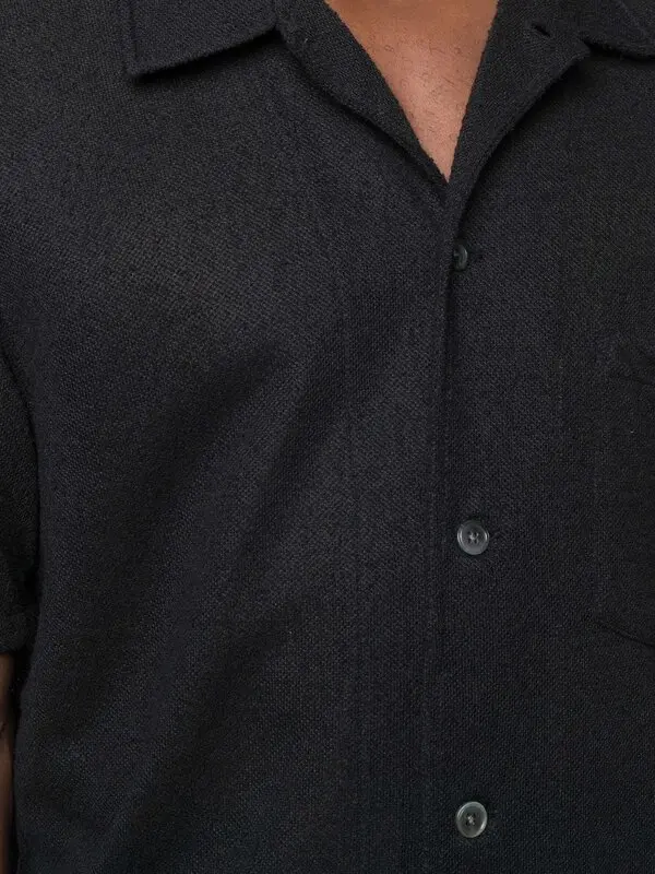 Our Legacy Bouclé Short-sleeve Shirt - Black