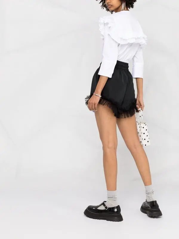 Red Valentino Ruffle-trim Shorts