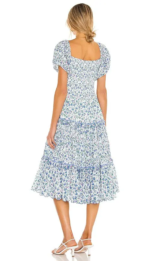LoveShackFancy Masie Dress In Blue