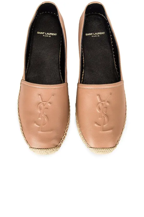 Saint Laurent Espadrille Flats - Nude