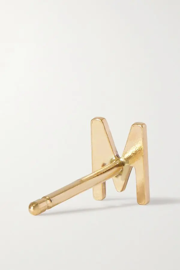 STONE AND STRAND Alphabet Single Earring
