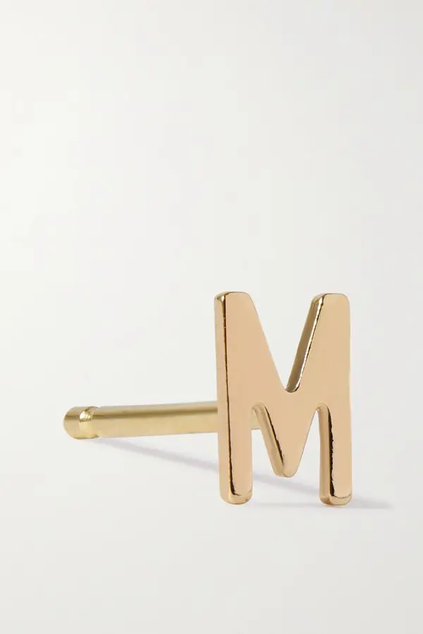 STONE AND STRAND Alphabet Single Earring