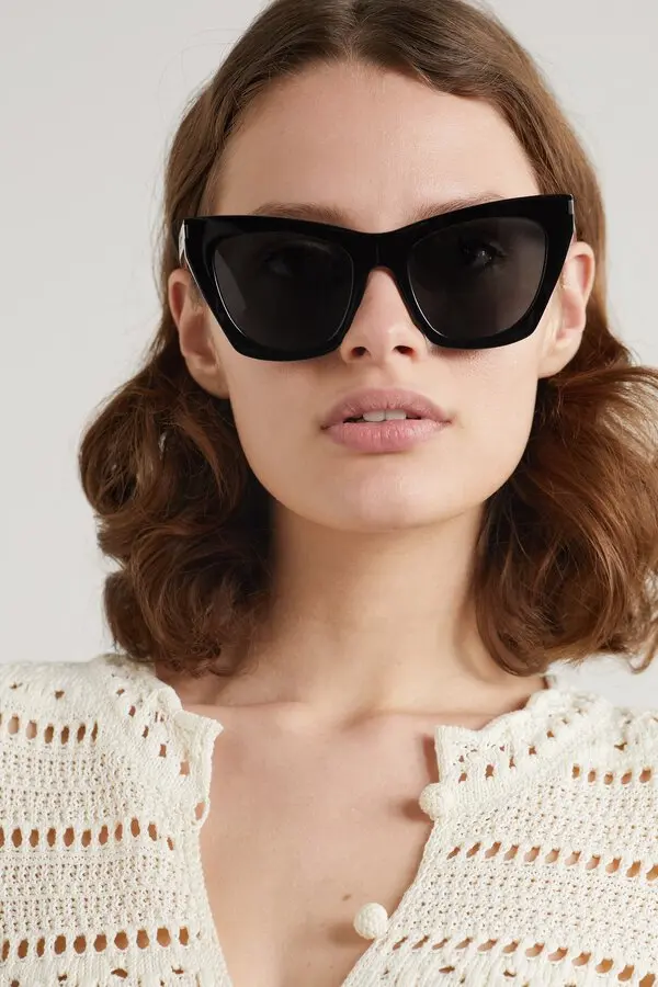 Saint Laurent Kate Cat-eye Acetate Sunglasses