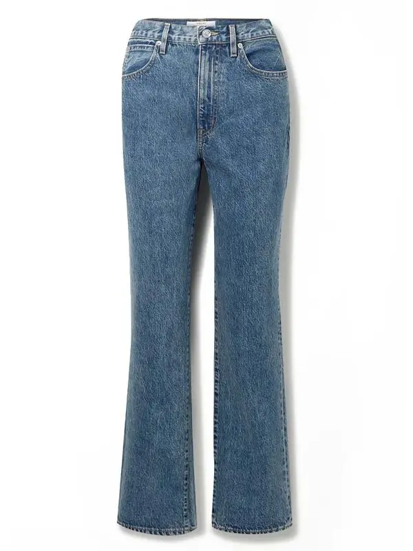 SLVRLAKE London Crop High-rise Straight-leg Jeans