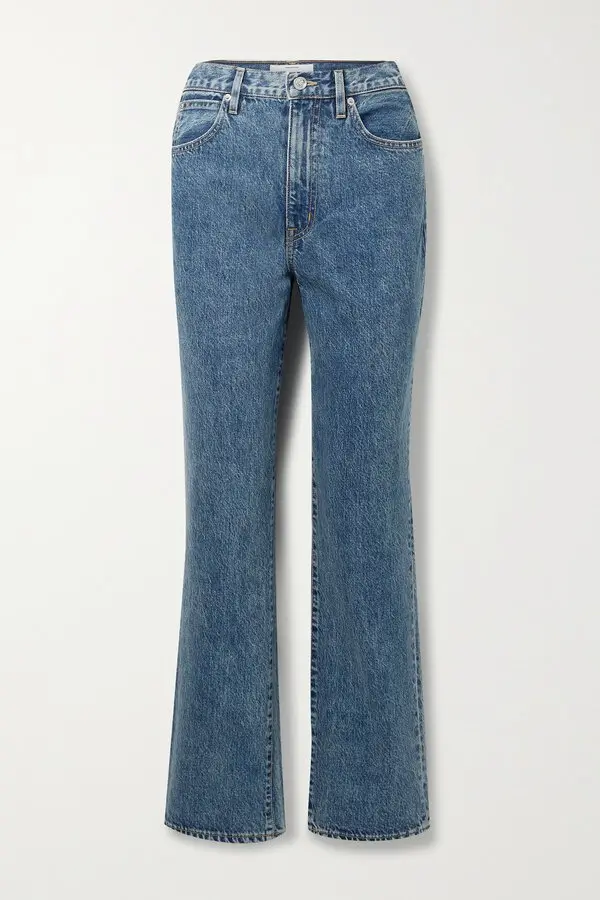 SLVRLAKE London Crop High-rise Straight-leg Jeans