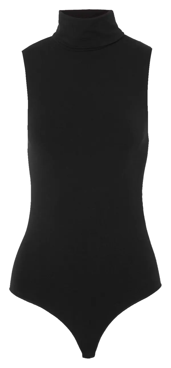 Wolford Stretch Modal-blend Turtleneck Thong Bodysuit