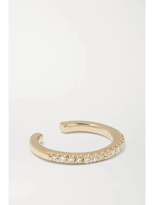 STONE AND STRAND Diamond Ear Cuff