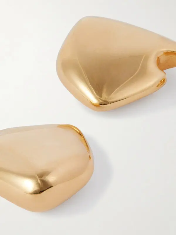 Bottega Veneta Sculptural Hoop Earrings - Gold