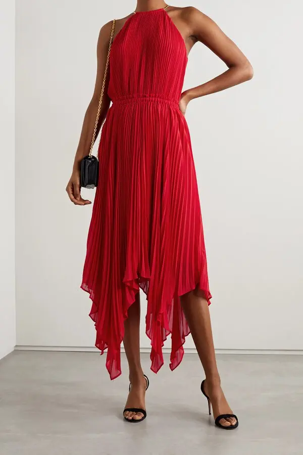 strapless open back dress Dark Purple Pleated Dress, Knee Length Dress homecoming dress cg9674