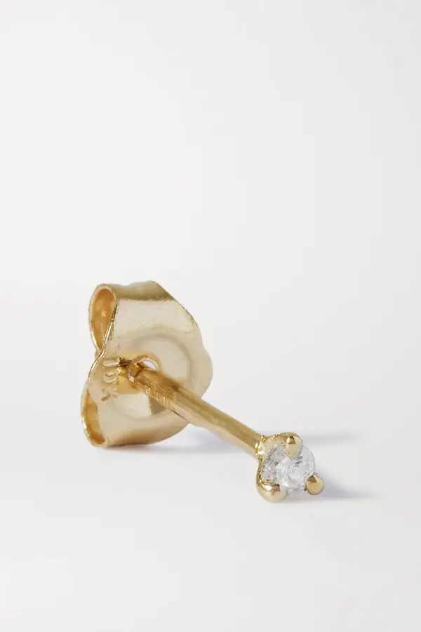 STONE AND STRAND Teeny Diamond Single Earring