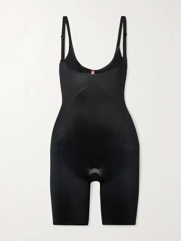 Spanx Spanxshape Invisible Open-bust Bodysuit - Black