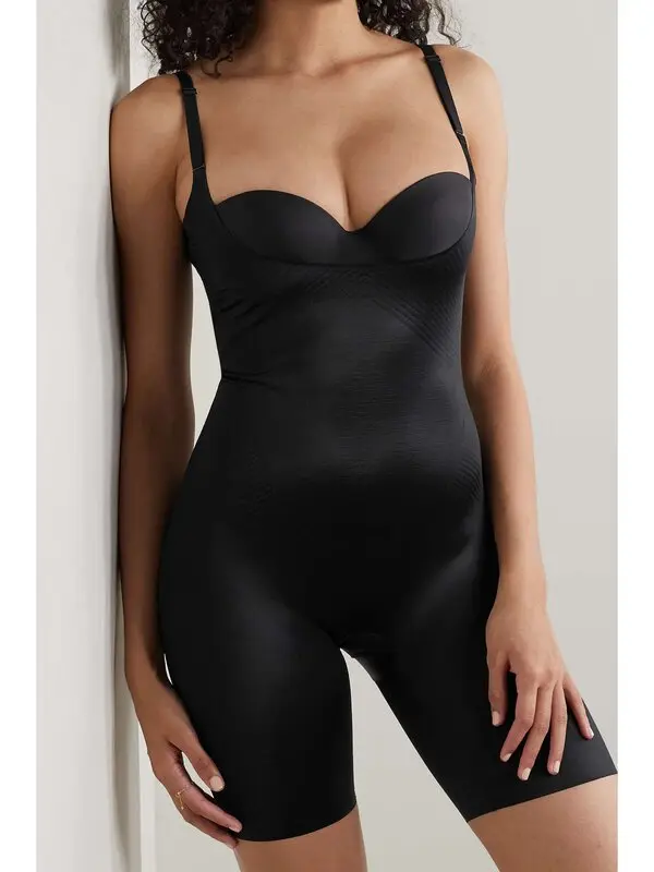 Spanx Spanxshape Invisible Open-bust Bodysuit - Black