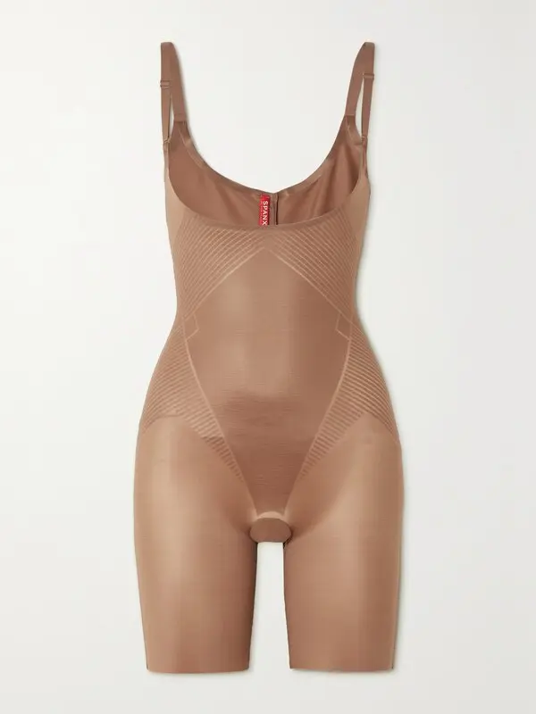 Spanx Spanxshape Invisible Open-bust Bodysuit - Neutrals