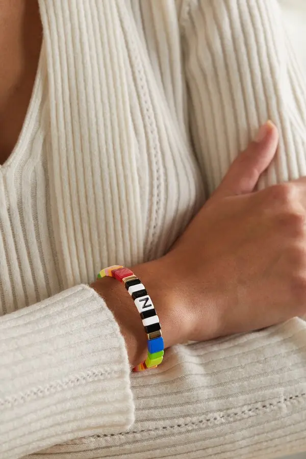 ROXANNE ASSOULIN Alphabet Soup Enamel Bracelet