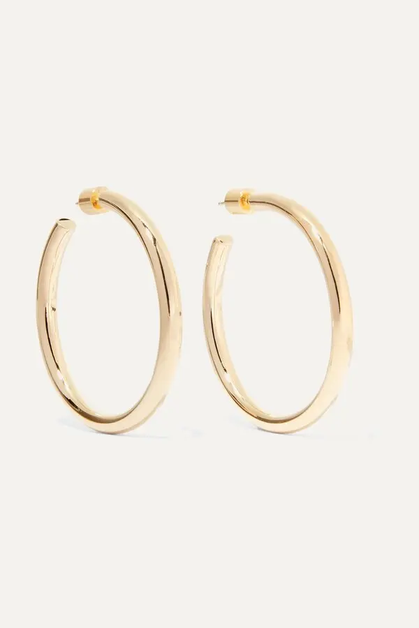 JENNIFER FISHER Baby Lilly -plated Hoop Earrings