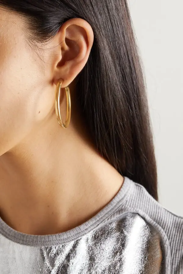 JENNIFER FISHER Baby Lilly -plated Hoop Earrings