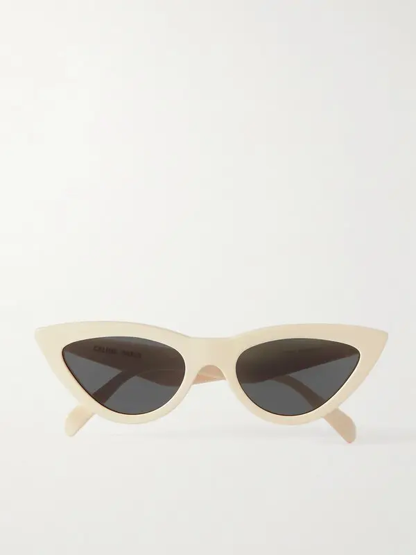 Celine Cat-eye Acetate Sunglasses - Ivory