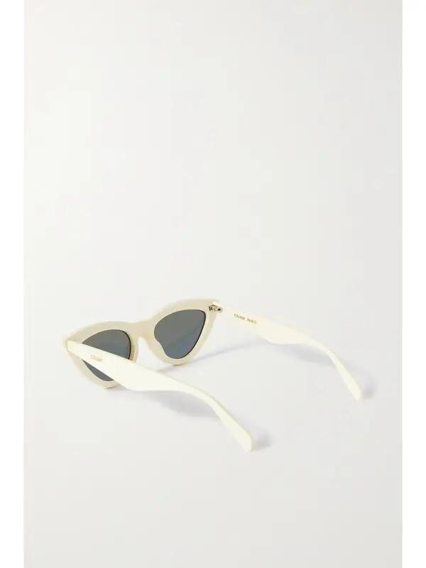 Celine Cat-eye Acetate Sunglasses - Ivory