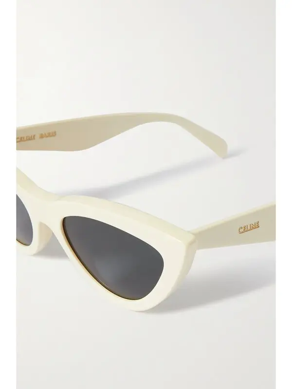 Celine Cat-eye Acetate Sunglasses - Ivory