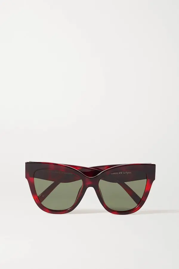 Le Specs Le Vacanze Oversized Cat-Eye Acetate Sunglasses In  display picture 1