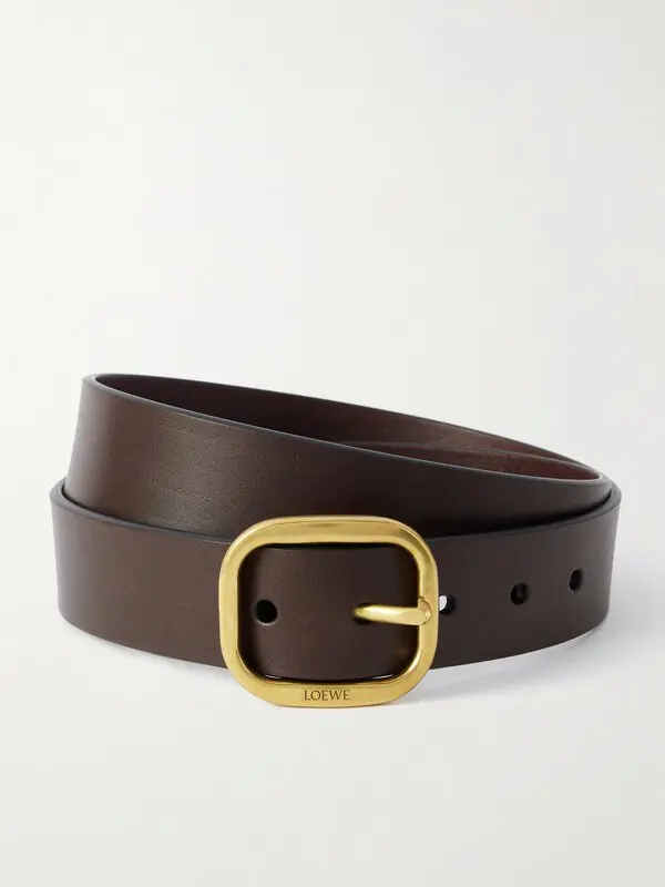 Loewe Leather Belt - Brown