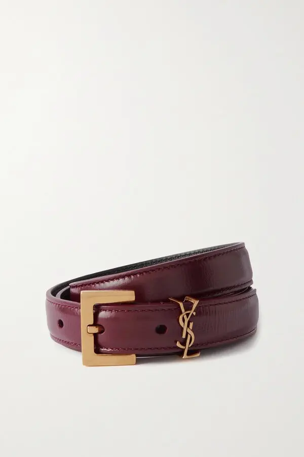 Saint Laurent Monogramme Leather Belt
