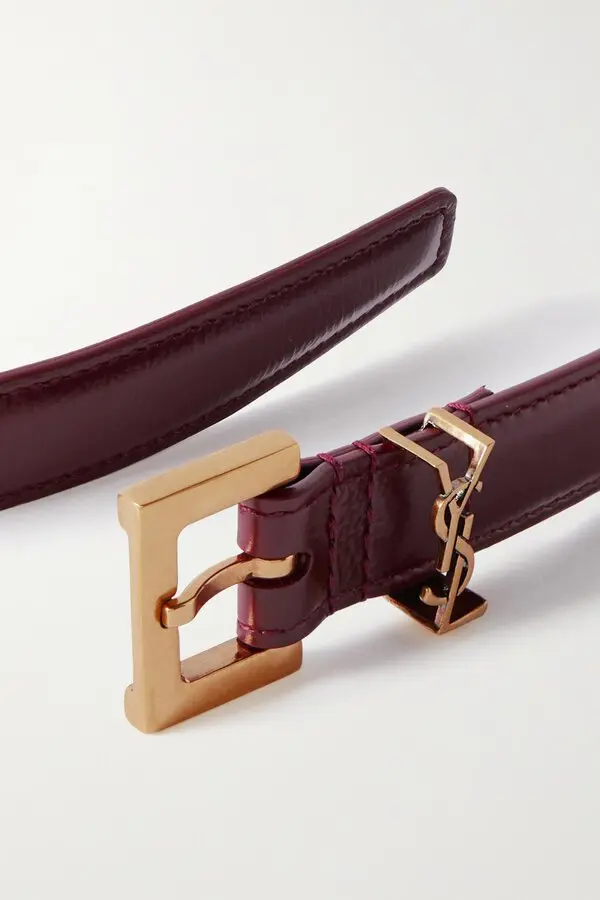 Saint Laurent Monogramme Leather Belt
