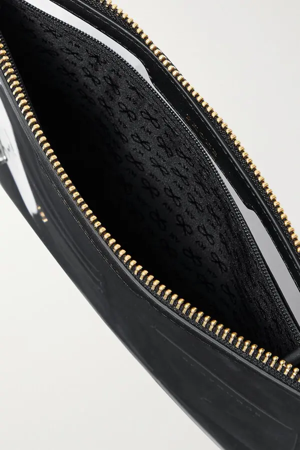 ANYA HINDMARCH Safe Deposit Leather-trimmed Pvc Pouch