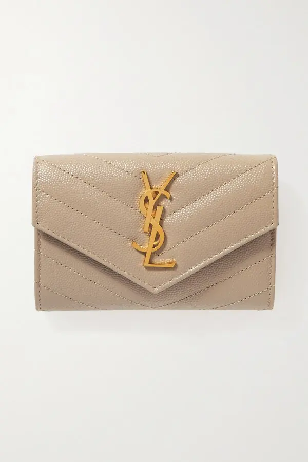 Saint Laurent Monogramme Envelope Quilted Wallet
