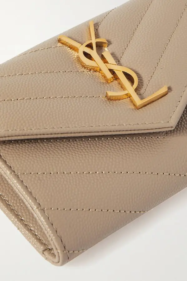 Saint Laurent Monogramme Envelope Quilted Wallet
